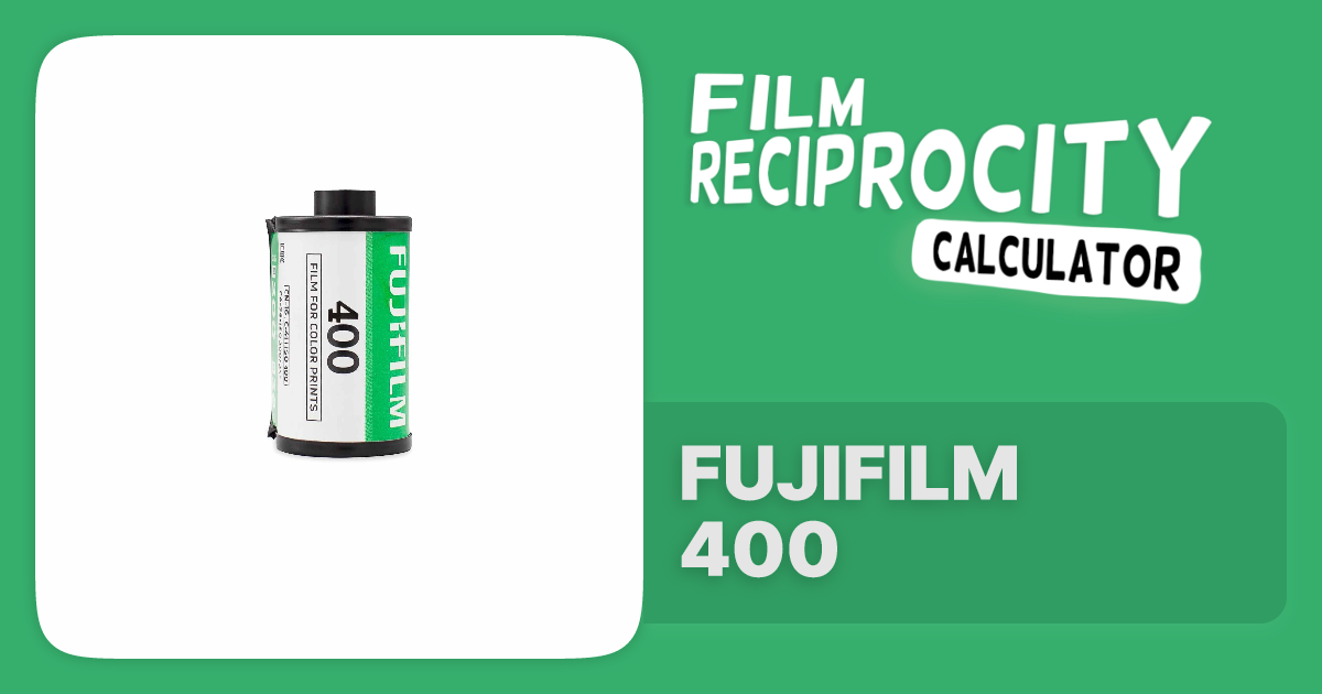 Reciprocity for Fujifilm 400
