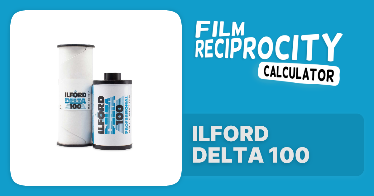 Reciprocity for Ilford Delta 100