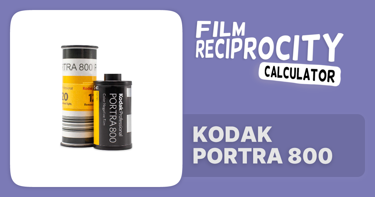 Reciprocity for Kodak Portra 800